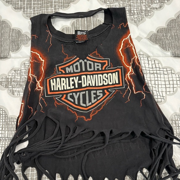 Harley-Davidson | Tops | Vintage Authentic Harley Davidson Women Top ...